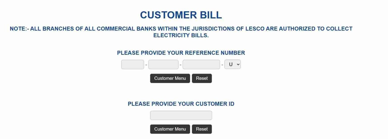 LESCO Online Bill Check By 14 Digit Reference Number