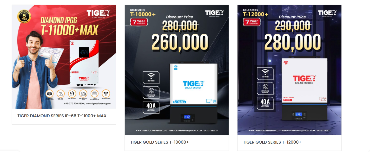 Tiger Solar Inverter Price In Pakistan | Today Price